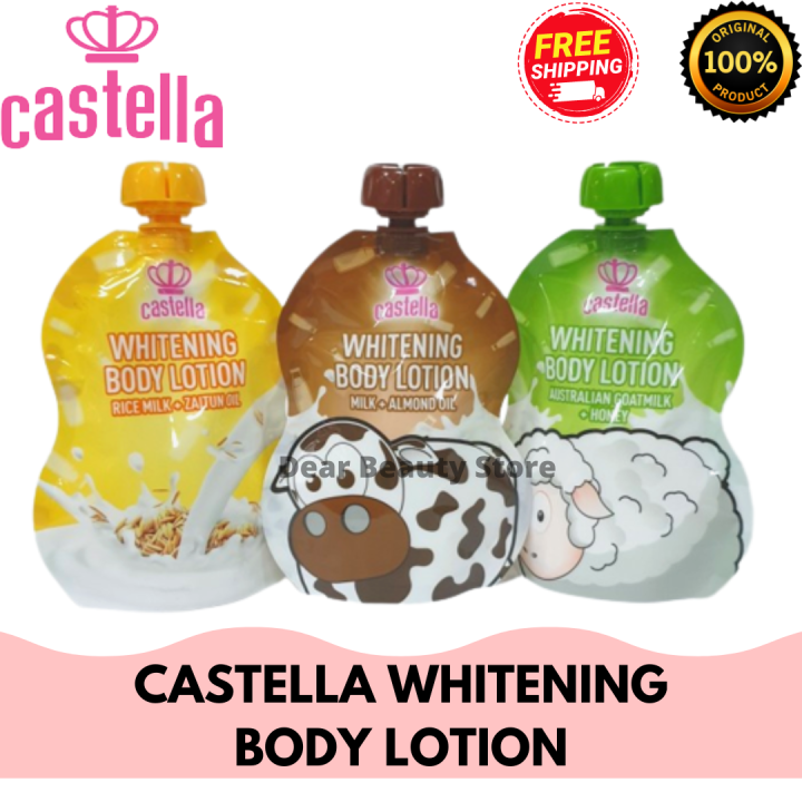 Castella Whitening Hand Body Lotion Varian : Domba - Beras - Sapi ...