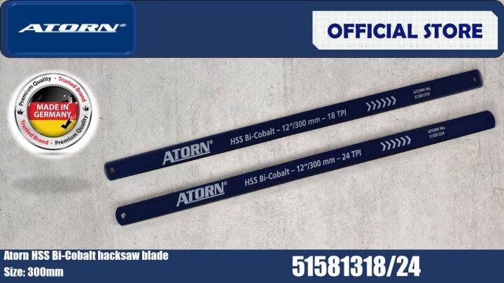 Atorn Germany HSS Bi-Cobalt hacksaw blade | 300mm | Bacho | Starrett ...
