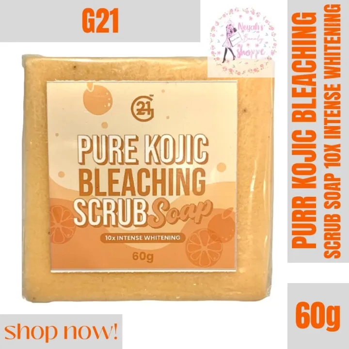 G21 Pure Kojic Bleaching Scrub Soap 10x INTENSE WHITENING PER PIECE ...
