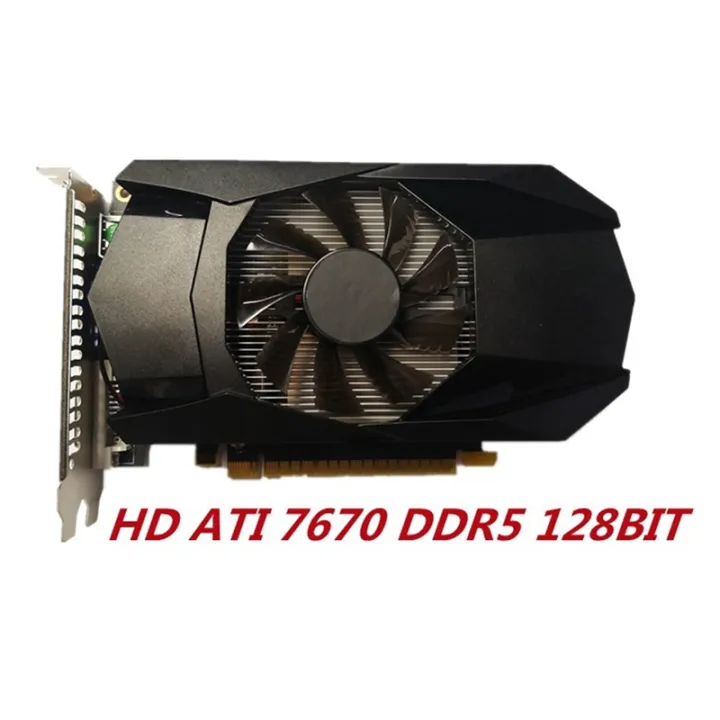 HD7670 Graphics Card 1GB DDR5 128Bit Game Graphics Card VGA DVI-I PCI-E ...
