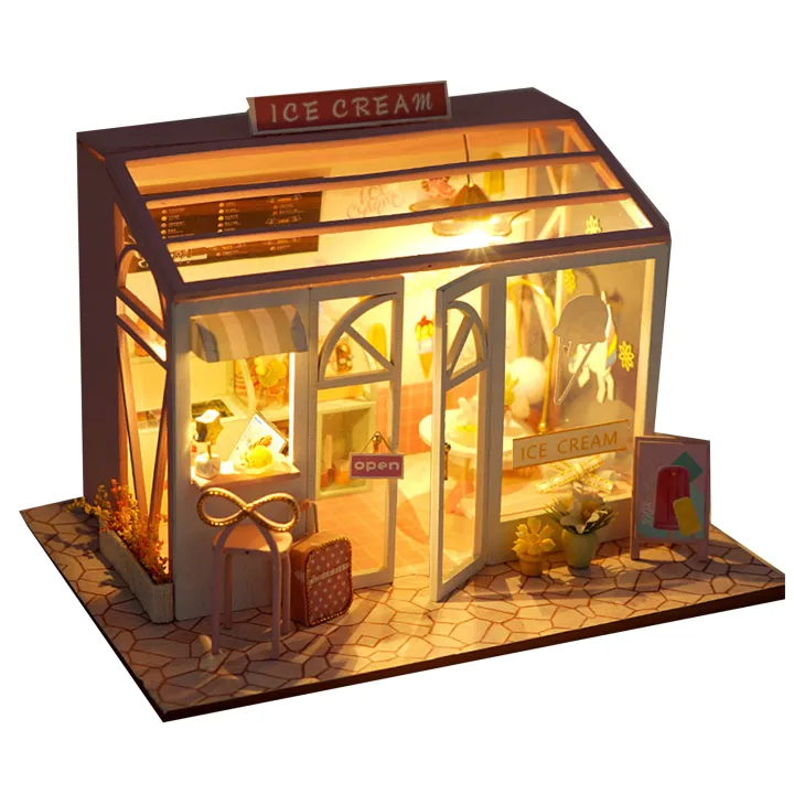 microgood 1 Set Miniature House DIY Cute Mini Dollhouse Furniture for Children | Lazada PH