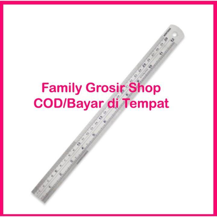 Penggaris Besi 30cm, Penggaris 30cm | Lazada Indonesia