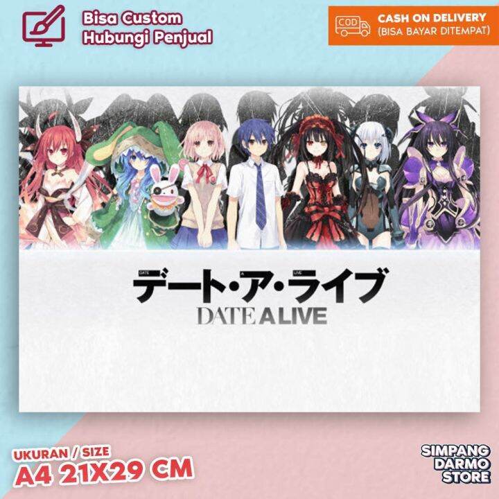 Poster Date A Live DAL Tohka Kurumi Shido Kotori Origami Mio | bisa ...