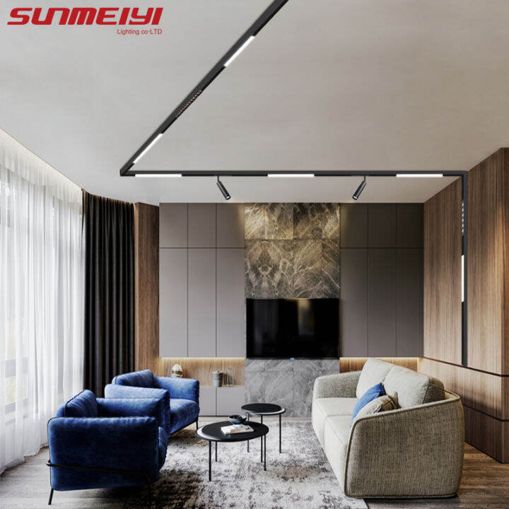 Modern Track Lighting Systems Set Aluminum Magnetic Track Lights For ...