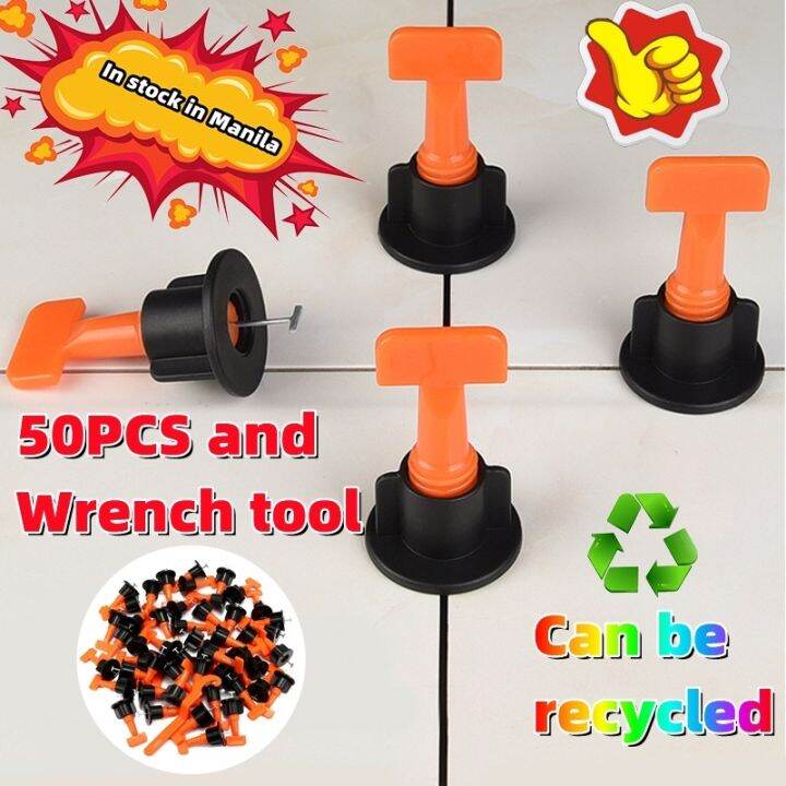 50Pcs Tile levellers Mini Level Wedges Alignment Tile Spacers for Wall ...