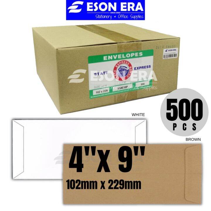4x9 White Envelope 500pcs/box Sampul Surat | Lazada