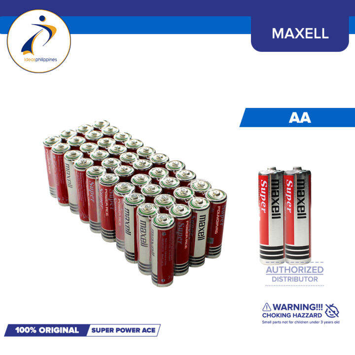 Maxell Super Power Ace AA (40pcs/box) | Lazada PH