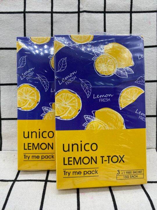 TRY ME PACK UNICO LEMON T-TOX LEMON FRESH TRIAL PACK 3+1 FREE SACHETS ...