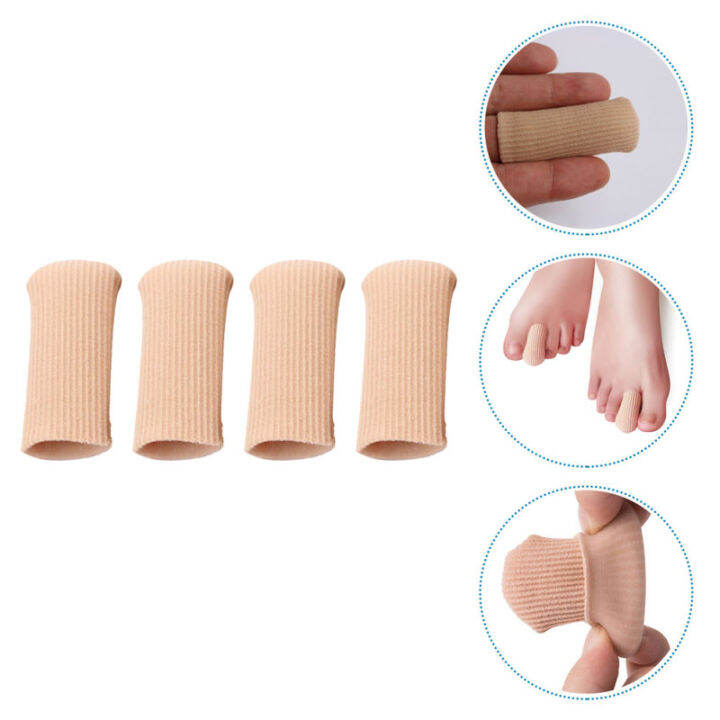 Arenlen Silicone Toe Sleeves Finger for Sports Protective Covers Caps ...