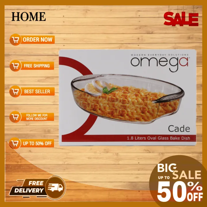 OMEGA CADE OVAL GLASS BAKEDISH | Lazada PH