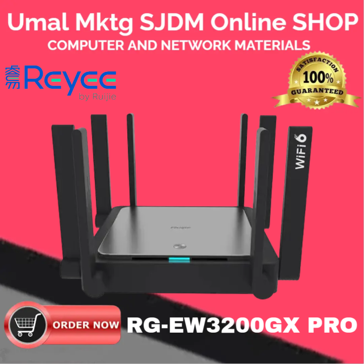 RUIJIE RG-EW3200GX PRO 3200M Wi-Fi 6 Dual-band Gigabit Mesh Router ...