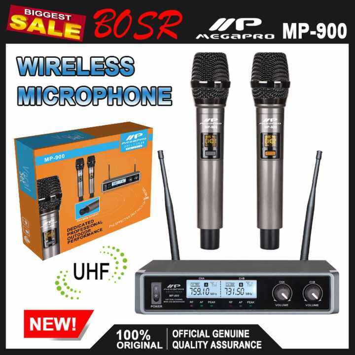 MEGAPRO MP-900 Newest wireless microphone with charging function | Lazada PH
