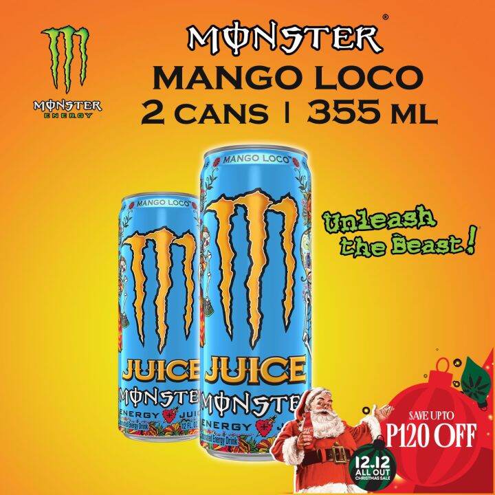Monster Energy Mango Loco 355ml - Pack of 2 | Lazada PH