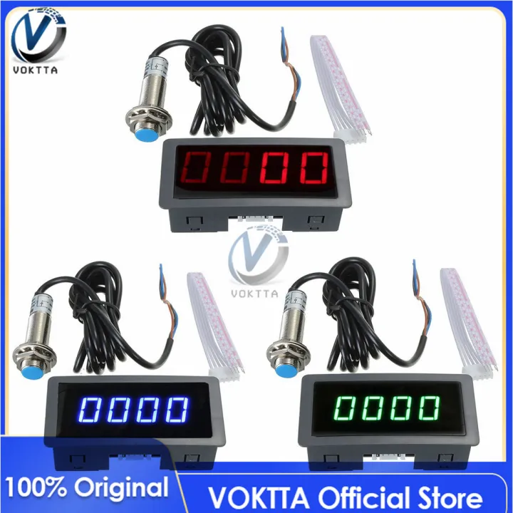 Original VOKTTA 4 Bits 0.56 Inch 0.56" Digital LED Display Tachometer ...