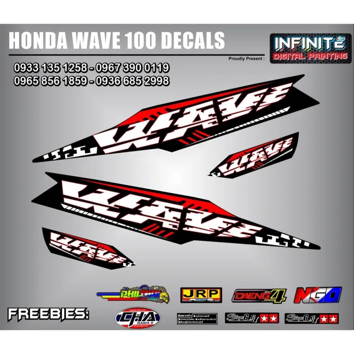 hot selling HONDA WAVE 100 Decals Limited Edition♜ | Lazada PH
