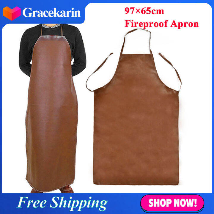 Gracekarin 97cm×65cm Leather Welding Apron Equipment Welder Heat ...