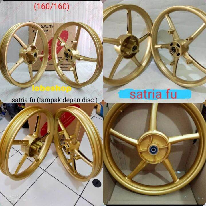 VELG VROSSI V ROSSI PALANG 5 SATRIA FU 150 MODLE RCB GOLD SERIS ...