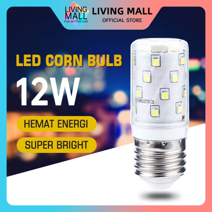 Lampu Jagung LED 12 Watt LED SMD Lamp Corn Bulb Light E27 / Cahaya Putih | Lazada Indonesia