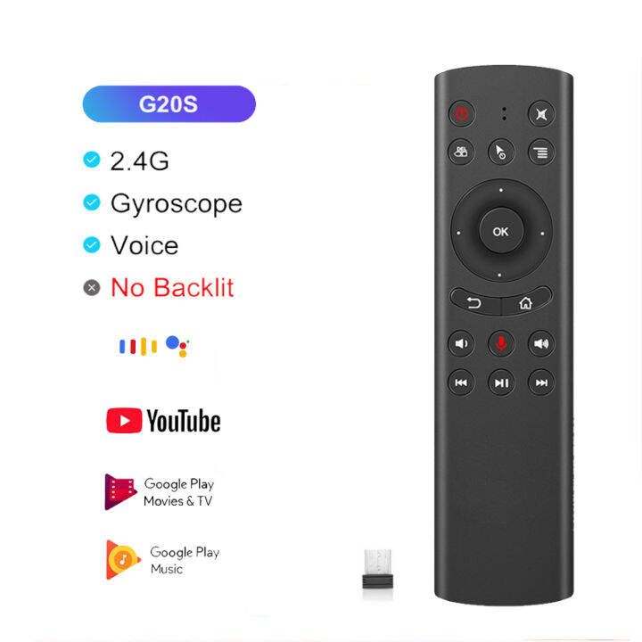 G20S PRO BT 2.4G Wireless Voice Remote Backlit Bluetooth Air Mouse ...