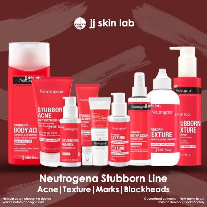 Authentic Neutrogena Stubborn Acne AM Treatment / Acne Marks PM ...