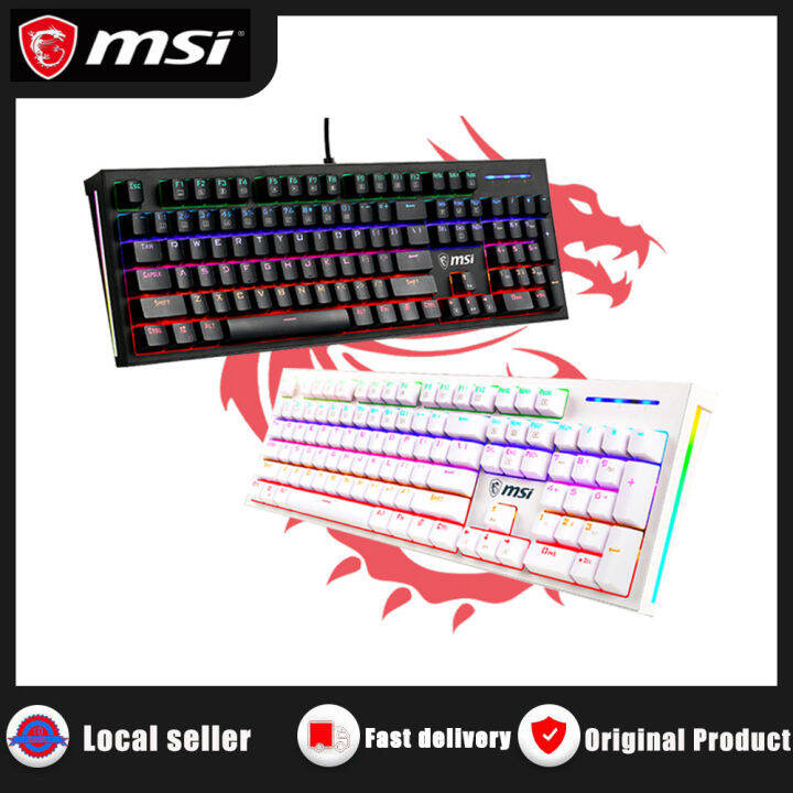 MSI VIGOR GK50Z Gaming Mechanical Keyboard with RGB Light Black | White | Lazada PH