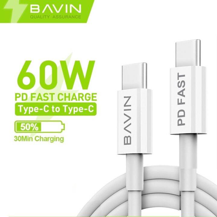 MJL BAVIN CB179 60W Type-C Fast Charging Data Cable 1 Meter Length for ...