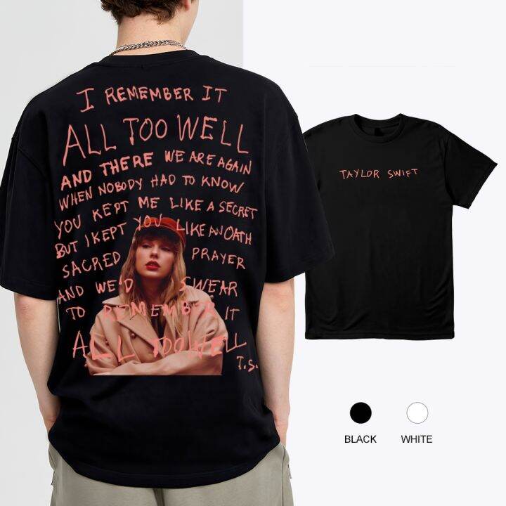 TAYLOR SWIFT SHIRT - ALL TOO WELL cotton tshirt COD WE ARE NEVER EVER ...