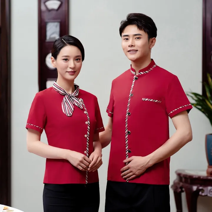 Ribbon short-sleeved long qiu dong outfit Chinese restaurant the hotel ...