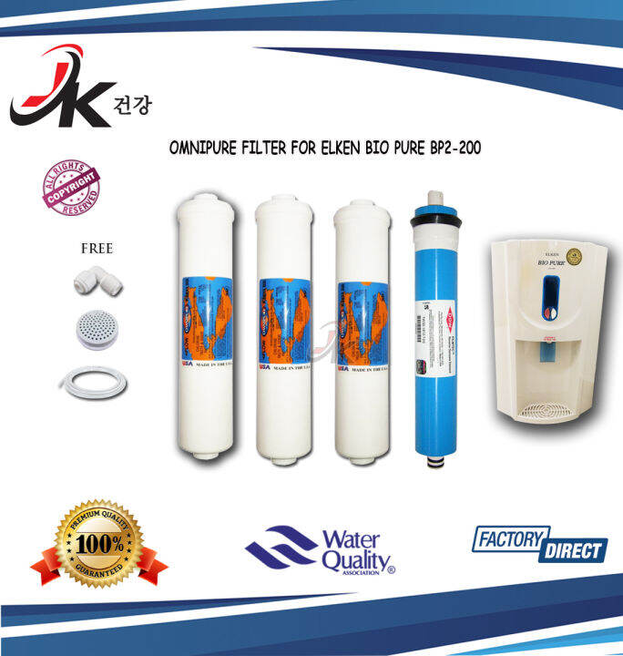 Omnipure Elken Bio 2 RO Water Filter Cartridge ( Made in USA ) | Lazada