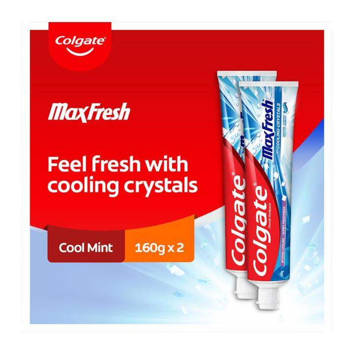 Colgate Max Fresh Cool Mint Toothpaste Valuepack 160g x2 (Laz Mama Shop ...