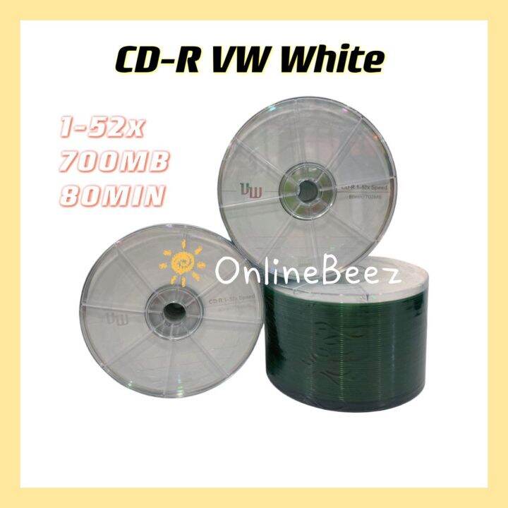 CD CDR Brand VW Grade A Taiwan 80MIN 700MB 1-52X 50PCS PER BULK | Lazada