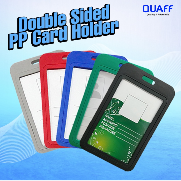 [FMP](5pcs) Double Sided ID Holder Vertical | ID Jacket | ID Protector ...