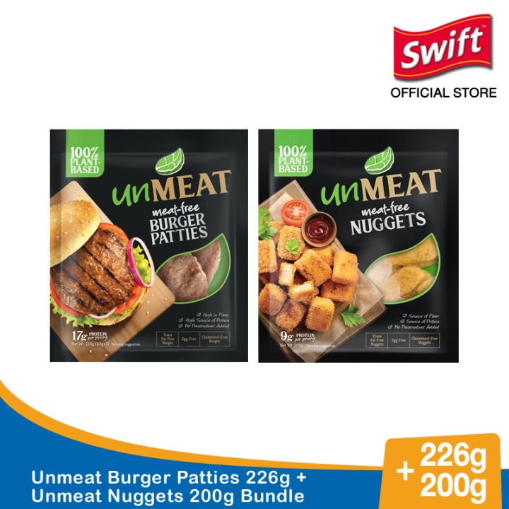 Unmeat Burger Patties 226g + Unmeat Nuggets 200g Bundle | Lazada PH