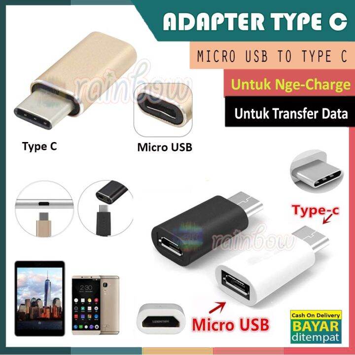 Adapter Converter Micro USB to Type C Connector Micro Converter Type C ...