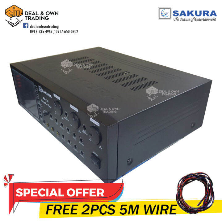 Sakura AV-735 700W X 2 Karaoke Mixing Amplifier | Lazada PH