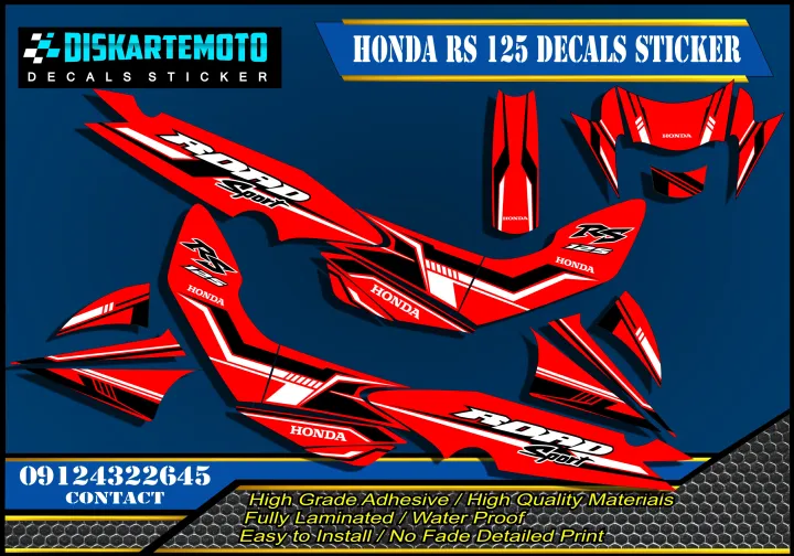 Honda Rs 125 Decals Sticker | Lazada PH