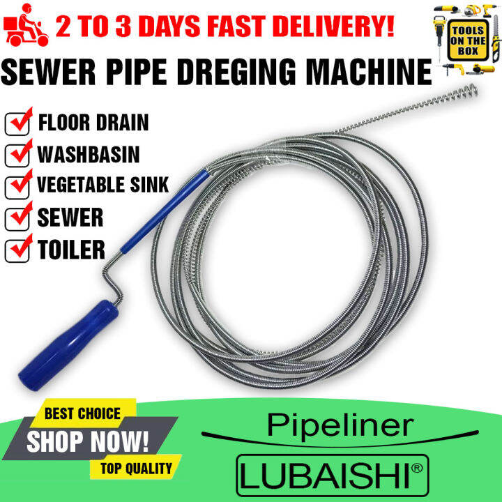 Drain Snake Panundot Snake Wire Dredging Tool Drain Cleaner 5 METERS ...