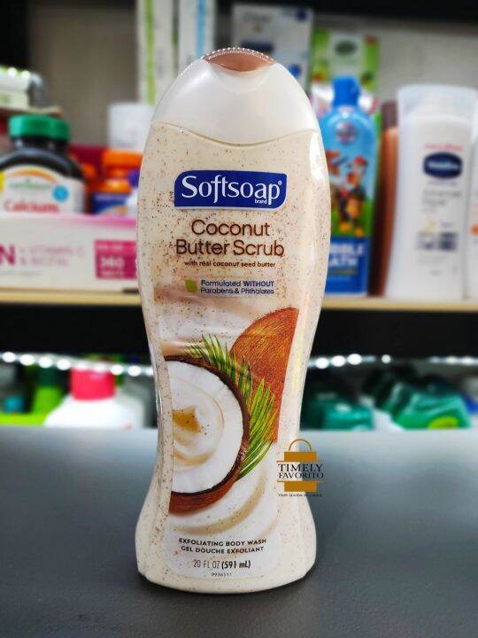 Softsoap Exfoliating Body Wash, Coconut Butter Scrub 591ml | Lazada PH