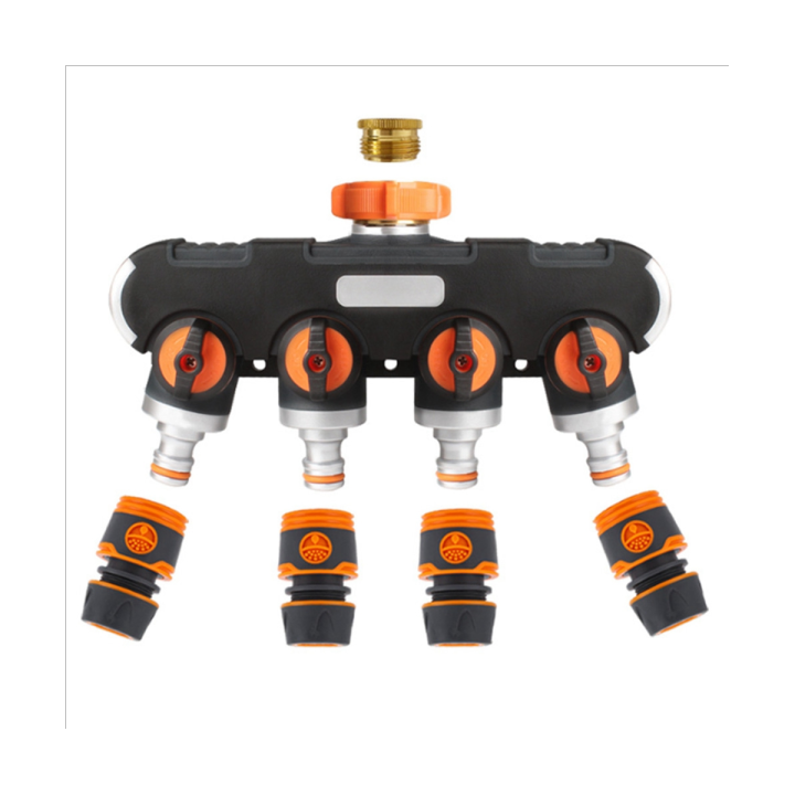 Four Way Splitter for Garden Hose Pipe Splitter Plastic Drip Irrigation ...