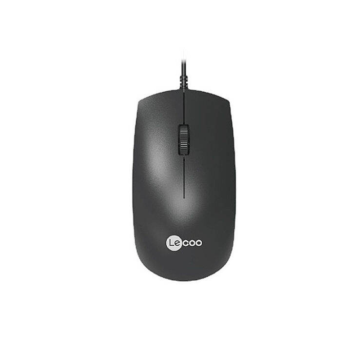 Lenovo Lecoo MS100 Mouse berkabel USB anti-selip roda Mouse Mouse ...