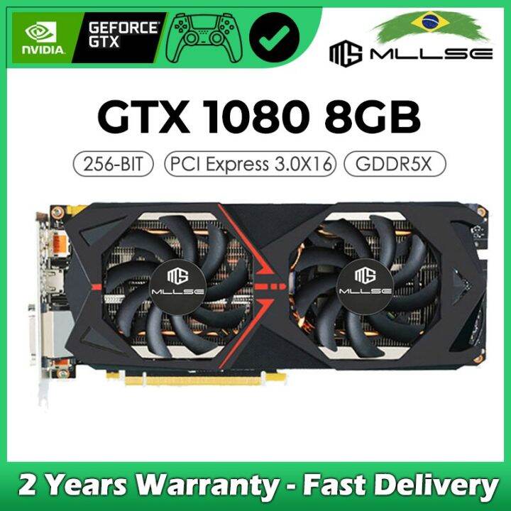 Black Black Original MLLSE Graphics Card Geforce GTX 1080 8GB GDDR5X ...