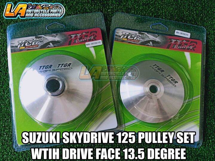 TTGR SUZUKI SKYDRIVE 125 PULLEY SET 13.5 DEGREE WITH DRIVE FACE | Lazada PH
