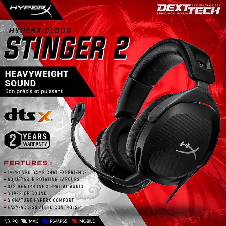 HyperX Cloud Stinger 2 / Stinger II Wired Multiplatform Gaming Headset ...
