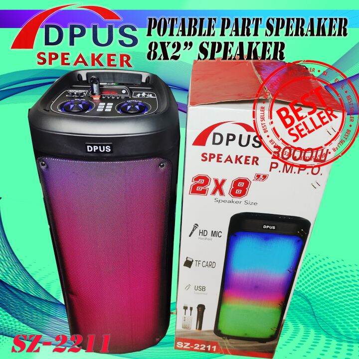 DPUS SZ2211 PORTABLE PARTY SPEAKER 8X2 3000W | Lazada PH