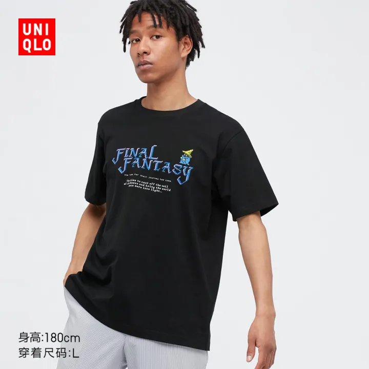 เสื้อยืดพิมพ์ลาย Uniqlo UT Men 'S Final Fantasy (แขนสั้น Final Fantasy ...