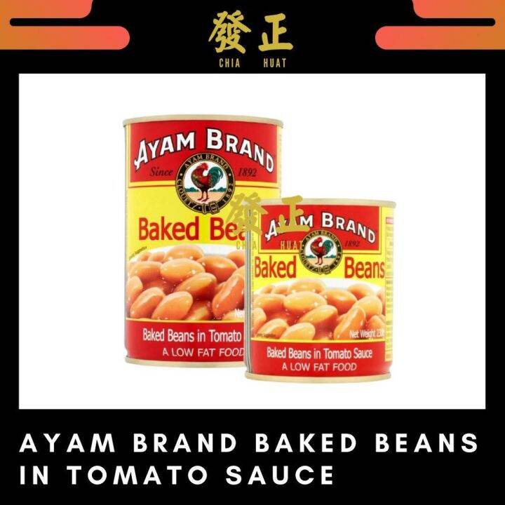 Ayam Brand Baked Bean in Tomato Sauce 230g / 480g | Lazada