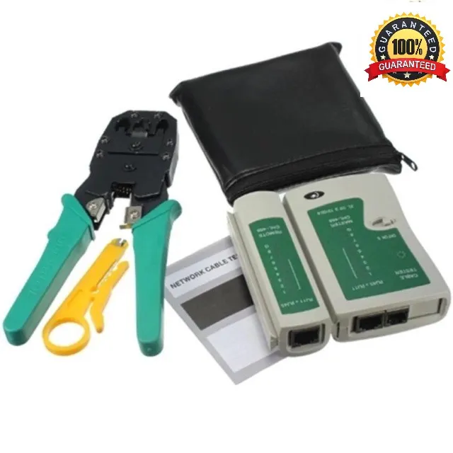 2in 1คีมเข้าหัวแลนเป็นชุด tester remote test tools utp | Lazada.co.th