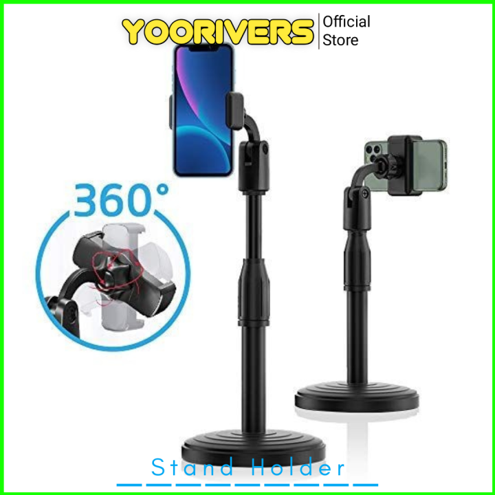 holder hp meja fleksibel 360° model tiang HD25 desktop phone stand ...