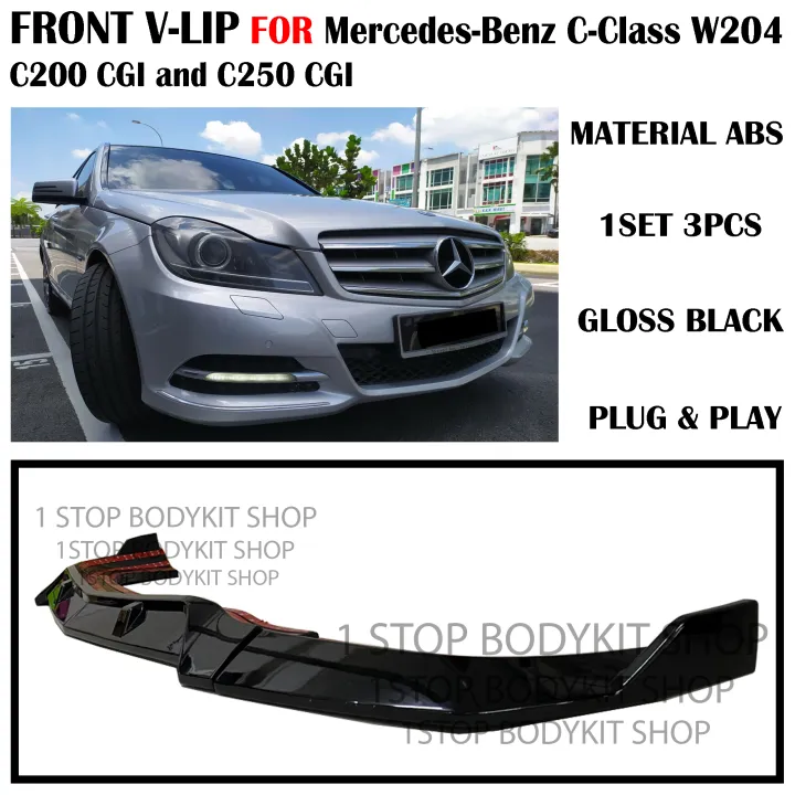 MERCEDES-BENZ C-CLASS W204 C200 CGI C250 CGI FRONT LOWER BUMPER LIP V ...