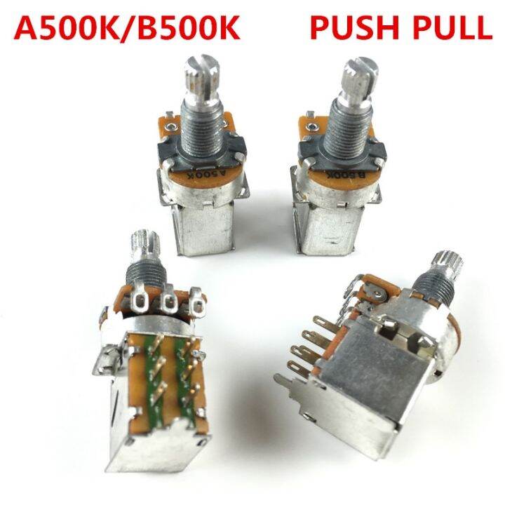 1 PC Alpha 500K Audio Taper Push Pull Switch POT For Electric Guitar ...